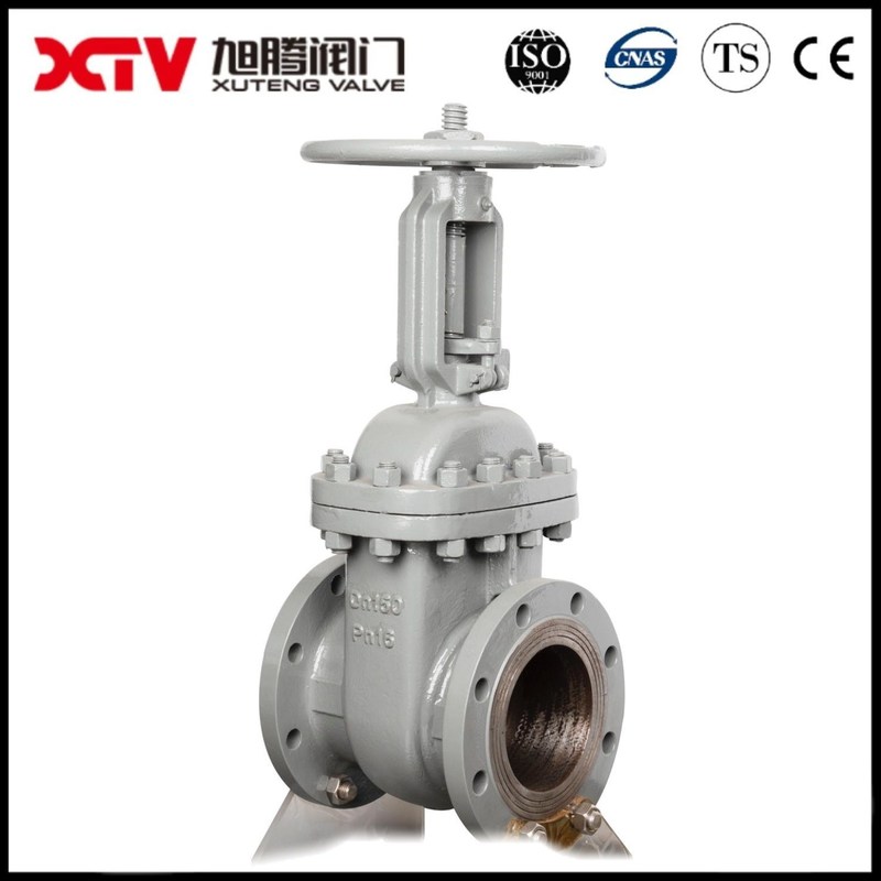 ISO9001 Standard Pn10 Pn16 Gate Valve Flanged Type with Resilient ...